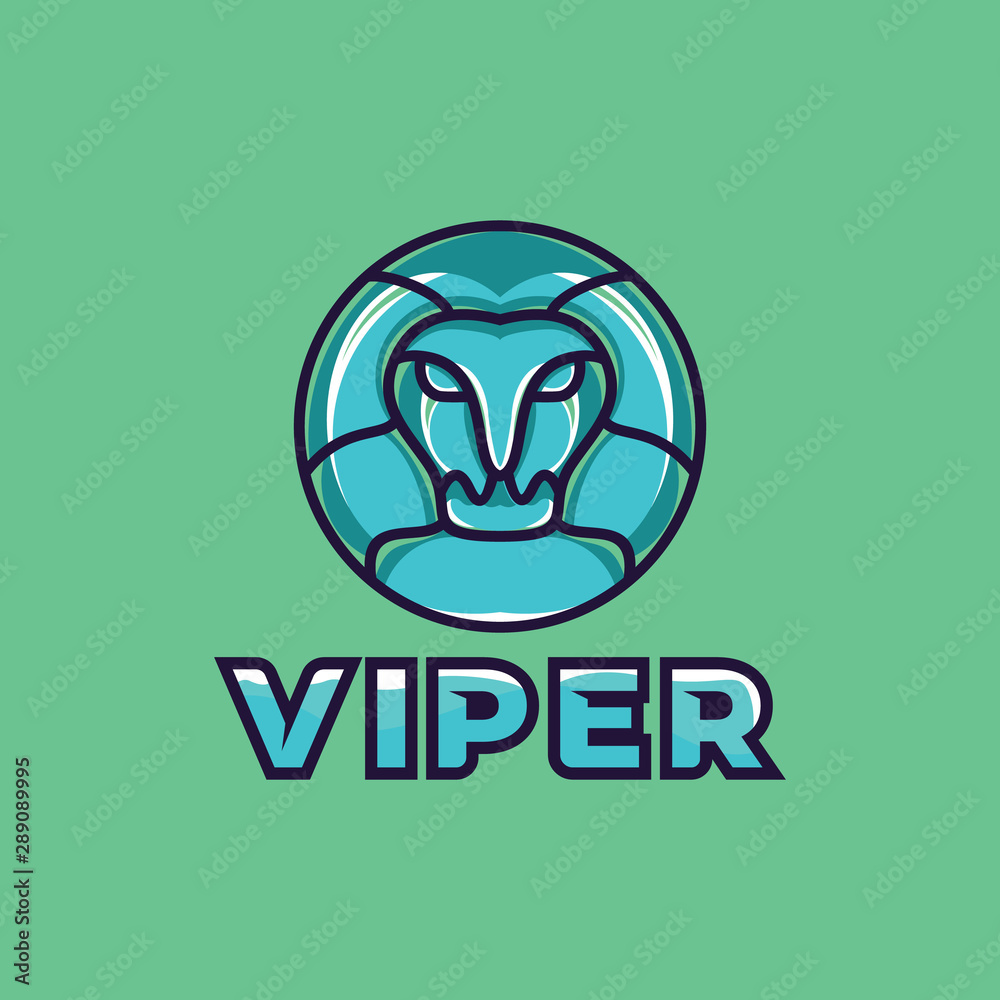 Viper Logo Vector Design Template. Cobra Emblem Icon. Animal Symbol ...