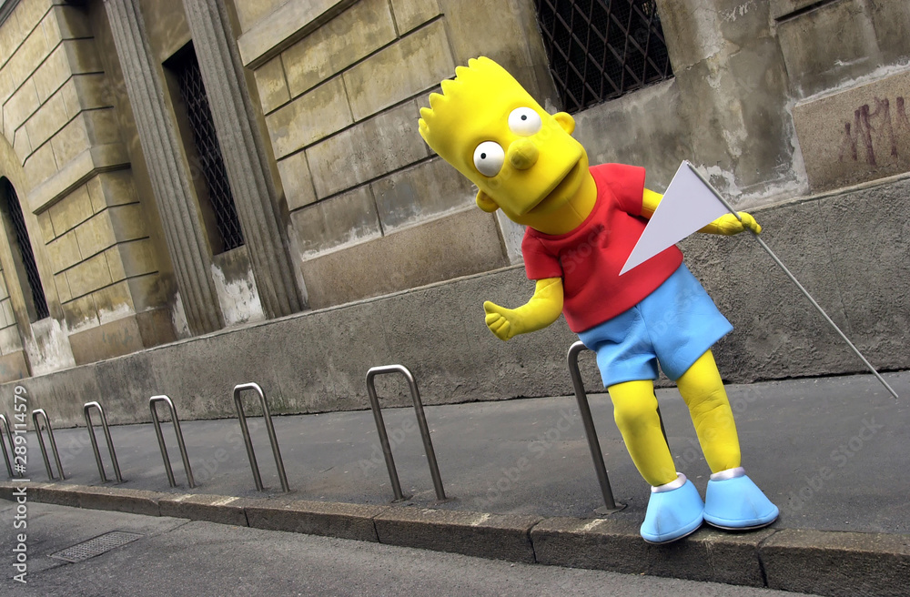 Life size Bart Simpson Stock Photo | Adobe Stock
