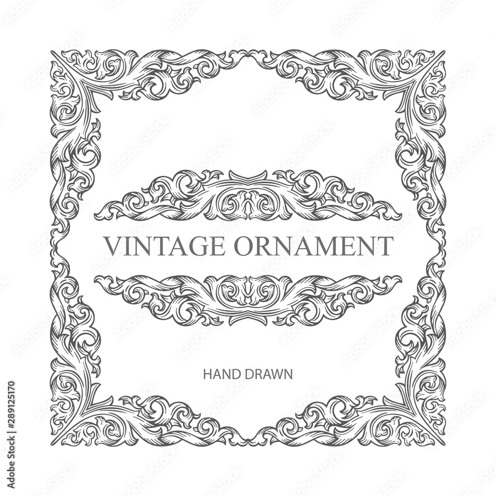 Victorian Scroll Border