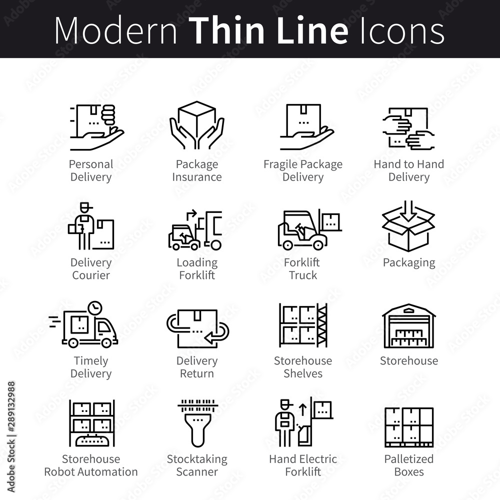 Package logistic management. Packaging, processing, storage in a ...