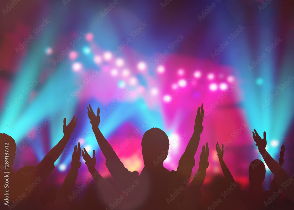soft focus of christian people group raise hands up worship God Jesus ...