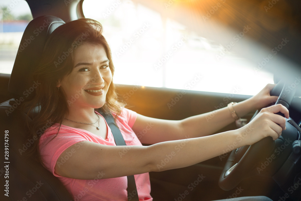 Women Driving Down The Road
