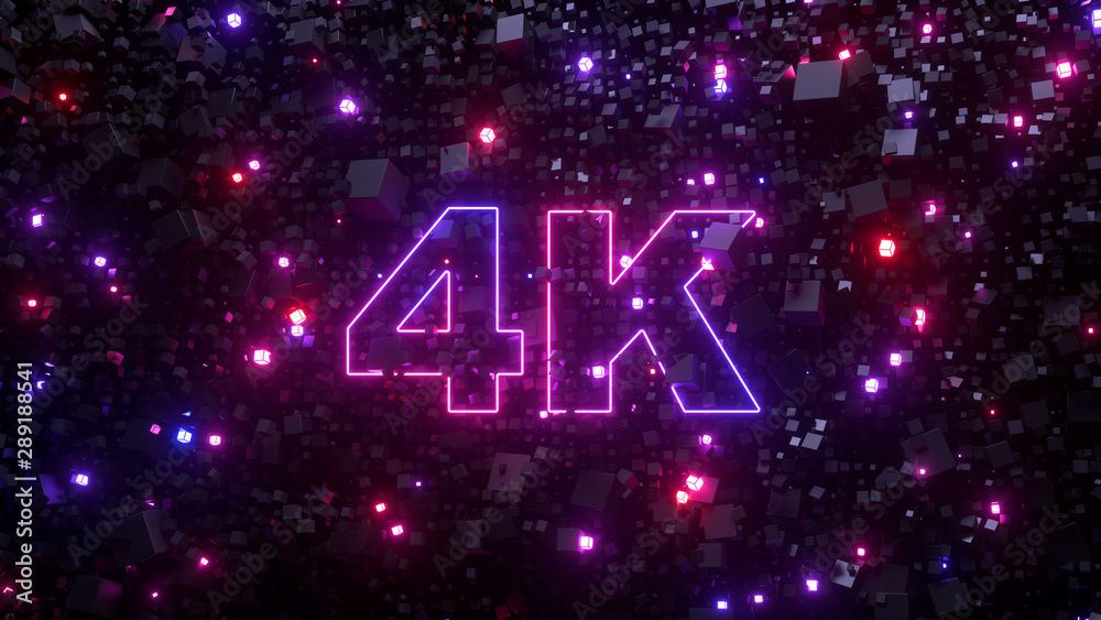 4K ultra hd television technology concept. Abstract creative background ...