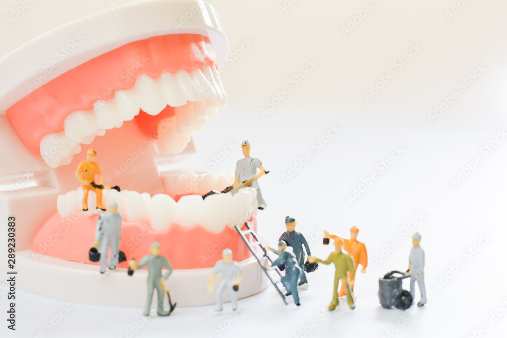 Zdjęcie Stock: Miniature people, small model human figure clean model ...