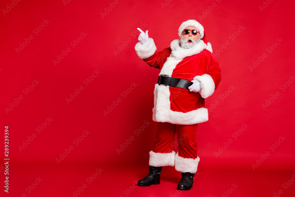 Full length body size view of his he amazed funky fat overweight plump ...