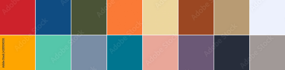 16 color swatches from Color Trend Report for Spring - Summer 2020 in ...