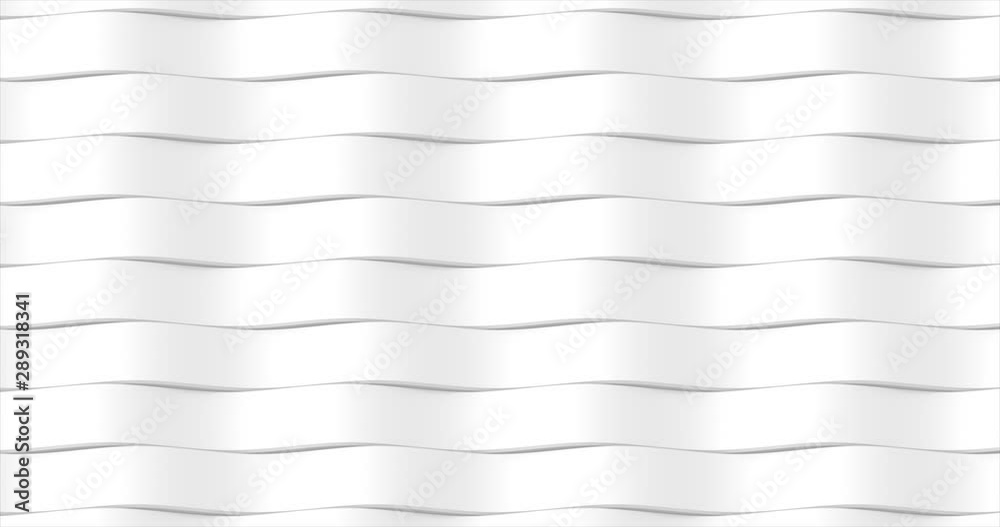 3D Abstract wave geometric surface loop animation. Clean soft motion ...