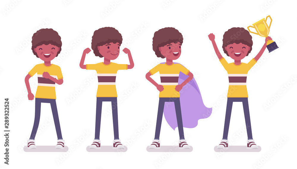 Strong Kids Cartoon