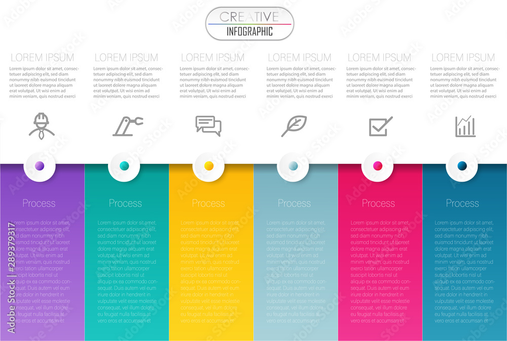 Infographic Diagram design with step process flowchart for Business and ...