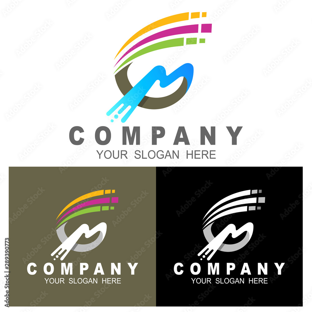 Logo of the CM letters, C, M , letter cm logo with pixel, Stock Vector ...