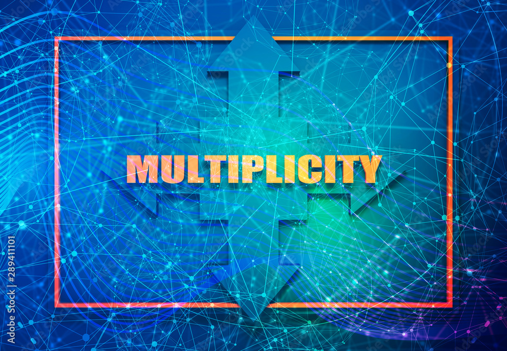 Arrow cross with multiplicity word. Way choosing metaphor. 3D rendering ...