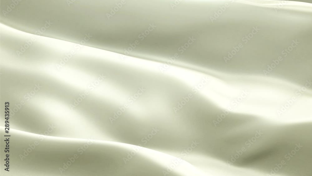 Silk Flag Animation of Cream color background video waving in wind ...