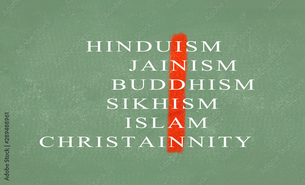 Stockillustratie Concept of Unity in diversity of India showing with ...