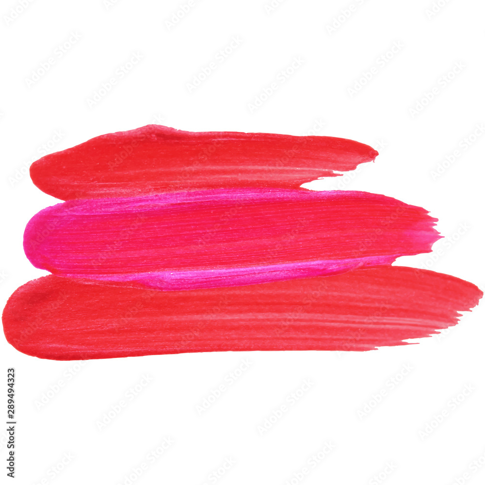 Acrylic or watercolor brush stroke. Varnish splash line trace. Abstract ...