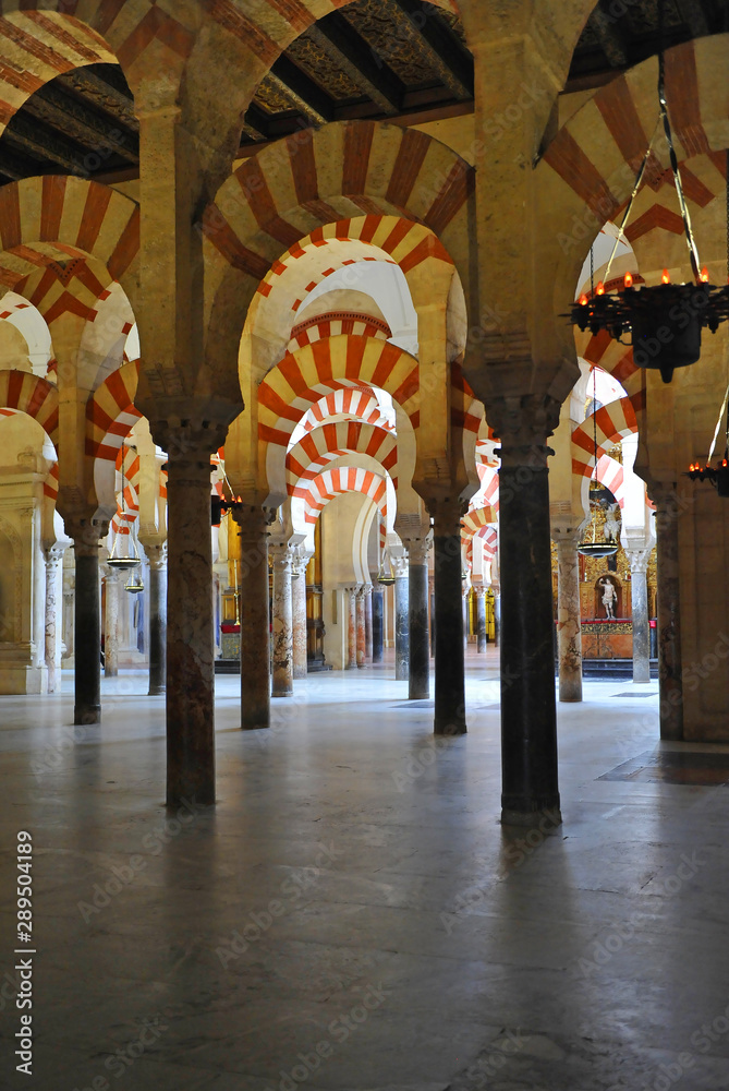 Al Andalus architecture in the Mosque of Cordoba (Mezquita de Córdoba ...