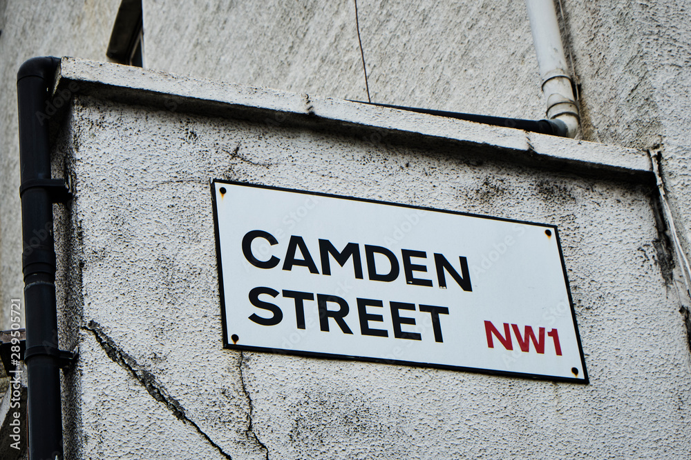sign with the name of Camden Street in London Stock Photo | Adobe Stock