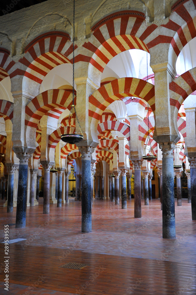 Al Andalus architecture in the Mosque of Cordoba (Mezquita de Córdoba ...