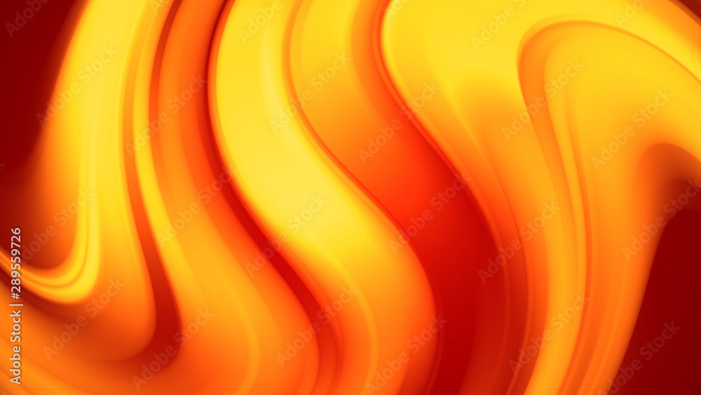 3d rendering of abstract background with red orange yellow gradient of ...