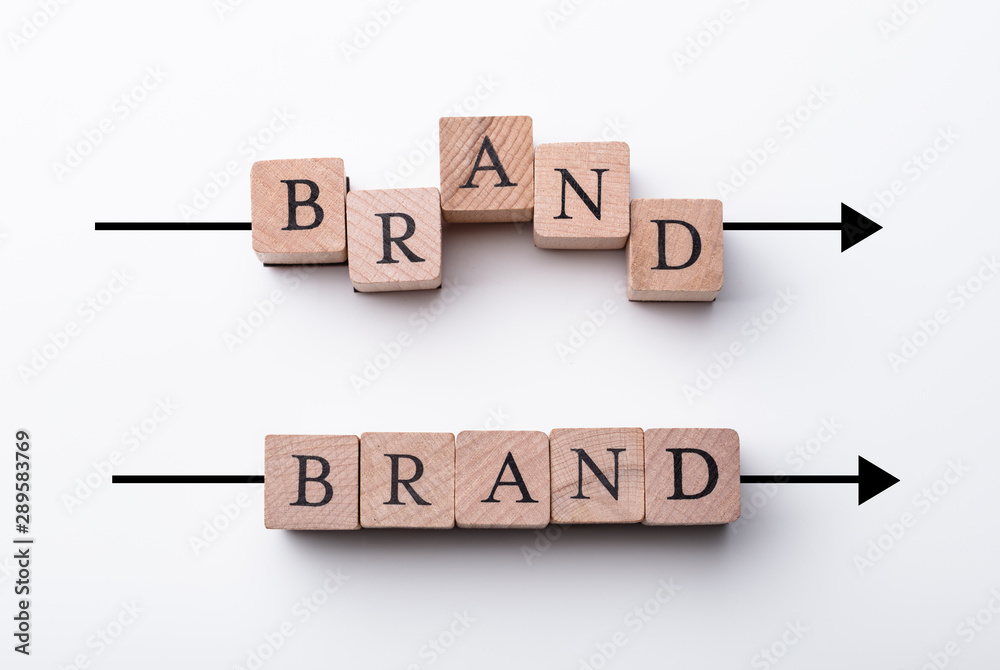 Bland In And Out Of Alignment Stock Photo | Adobe Stock