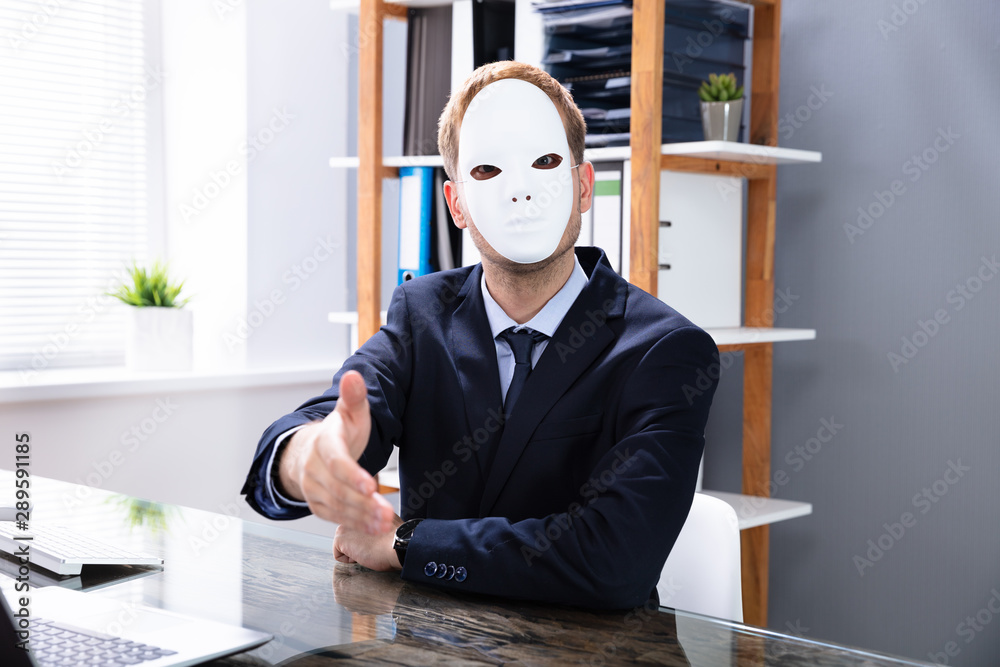 Sleazy Salesman Offering Handshake Stock Photo | Adobe Stock