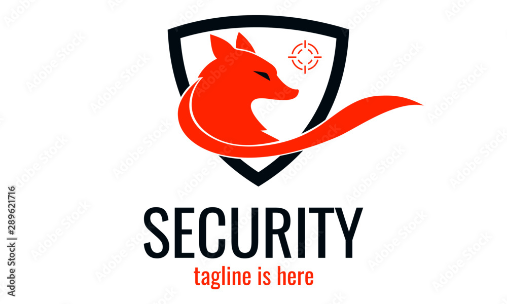 Fox Digital security logo Stock Vector | Adobe Stock