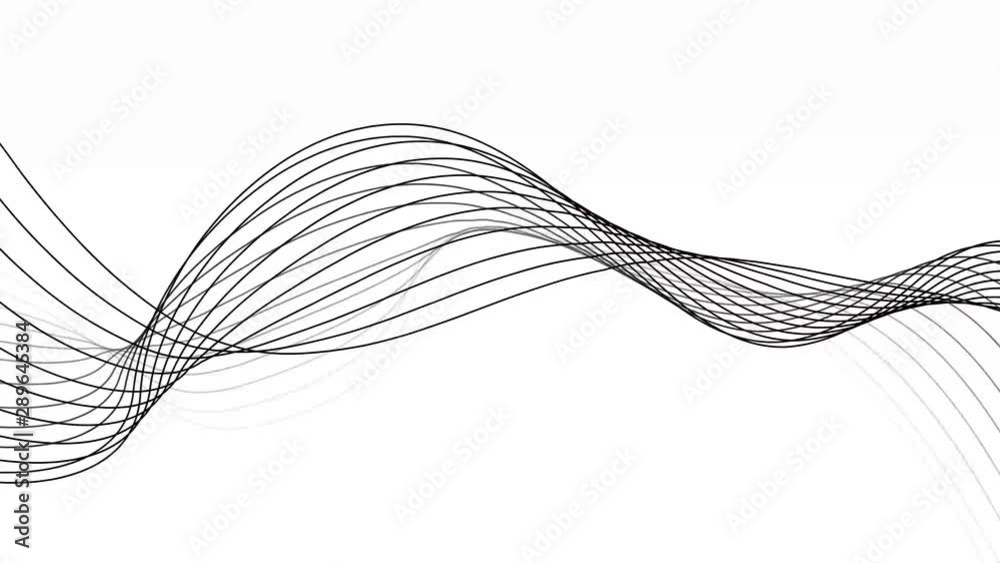 dynamic abstract line waving loop line. Stock Video | Adobe Stock