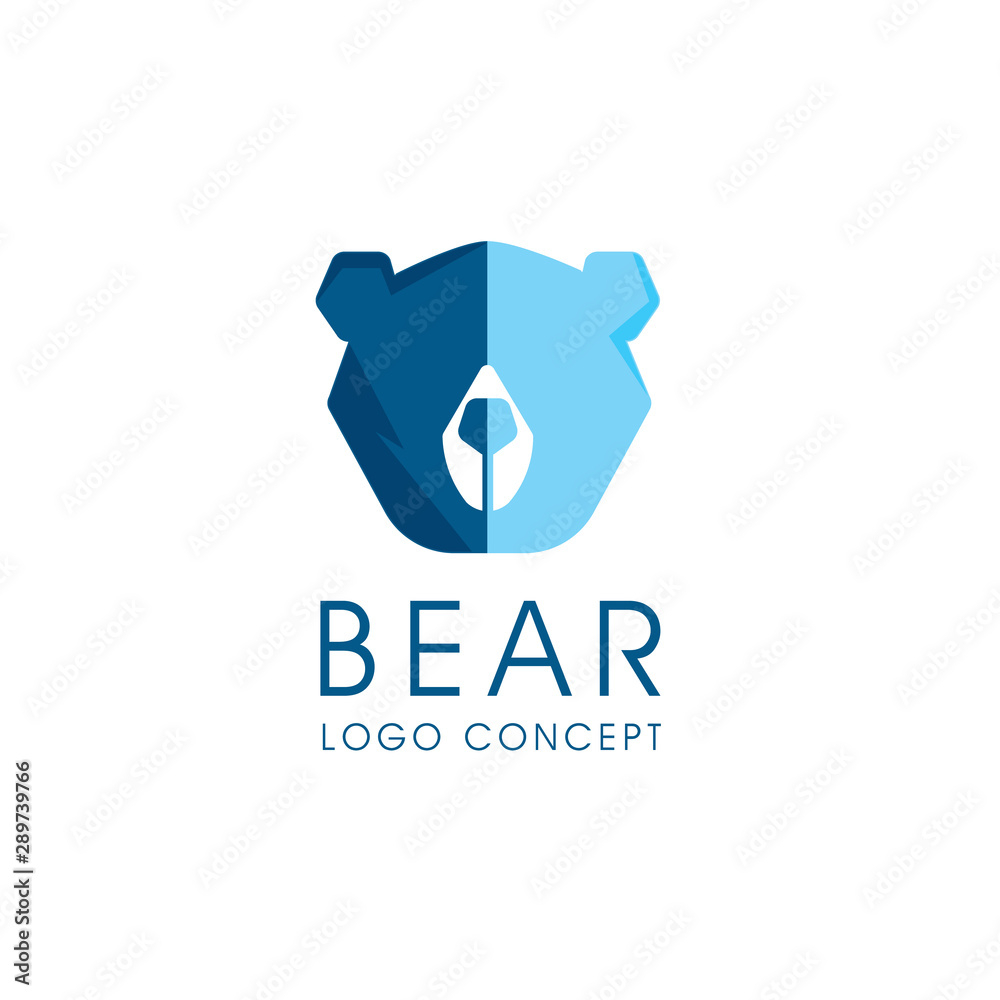 bear logo icon designs Stock Vector | Adobe Stock