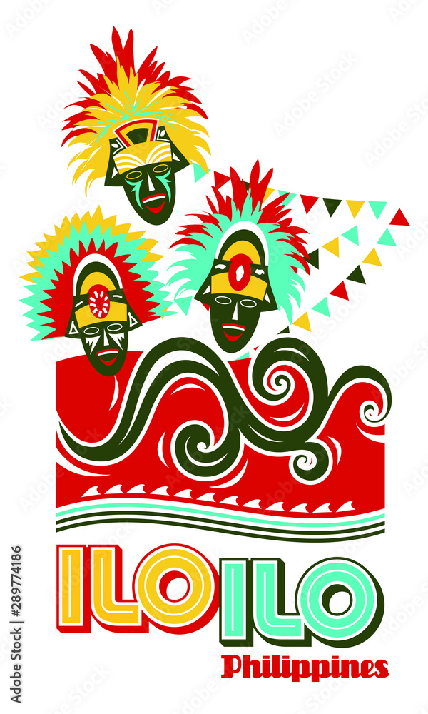 Iloilo dinagyang festival philippine landmark vector Stock Vector ... Iloilo dinagyang festival philippine landmark vector Stock Vector ...