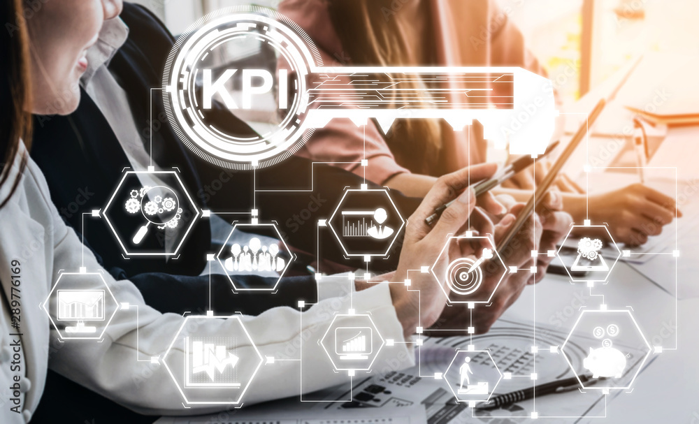 KPI Key Performance Indicator for Business Concept - Modern graphic ...