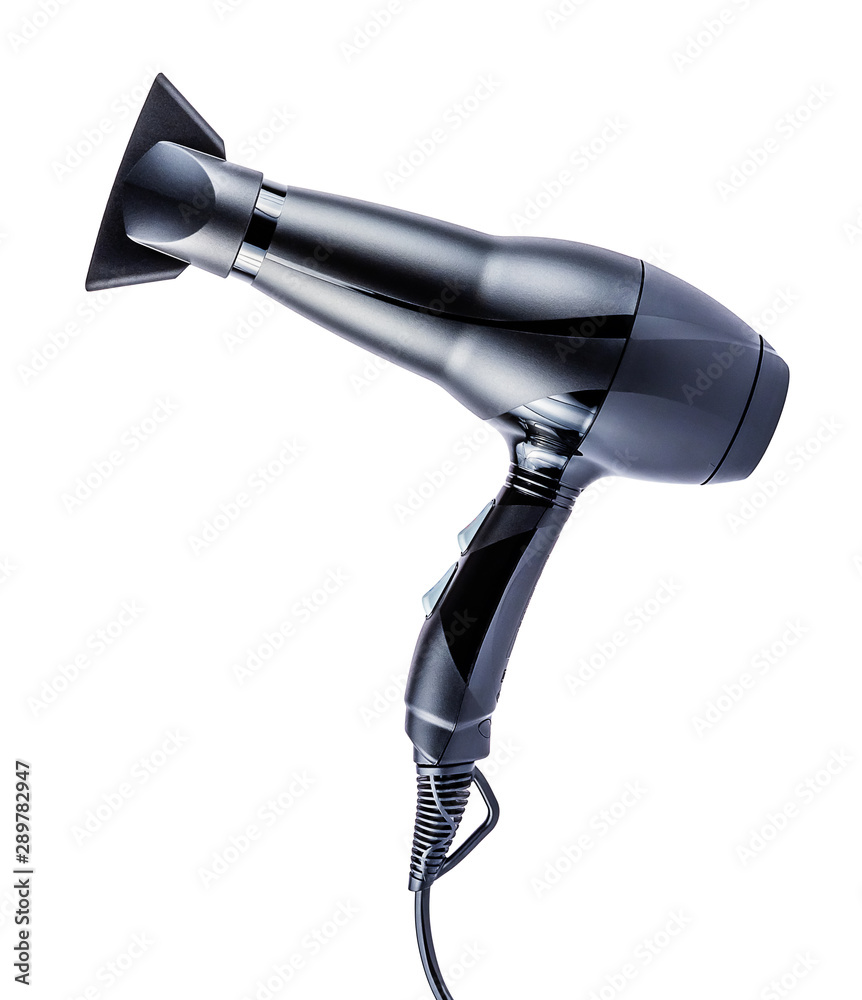 Hair Dryer Isolated Stock Photo | Adobe Stock
