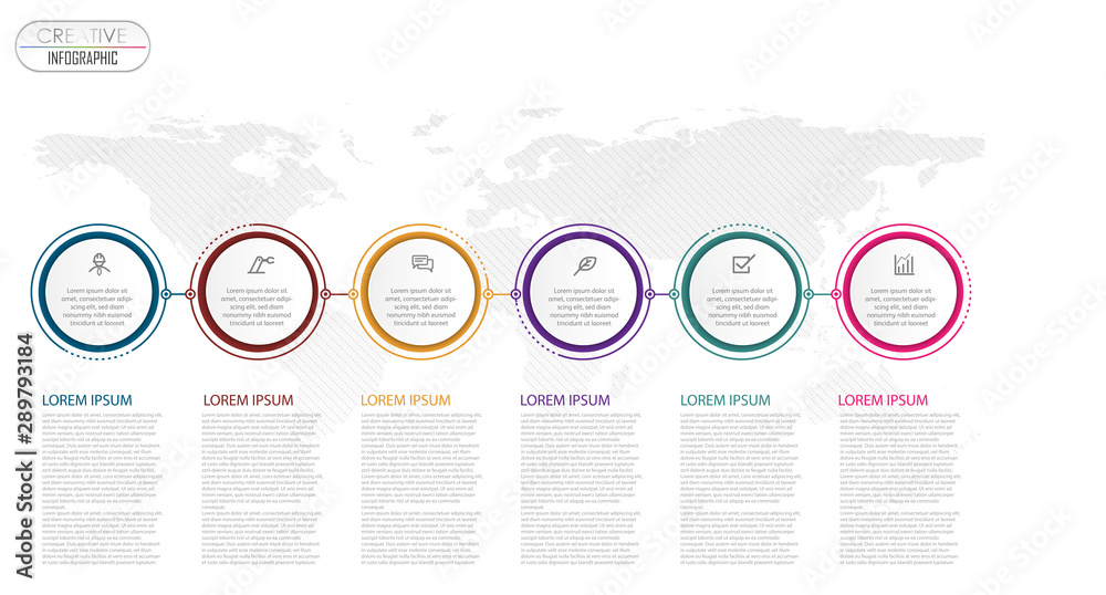 Infographic Diagram design with step process flowchart for Business and ...