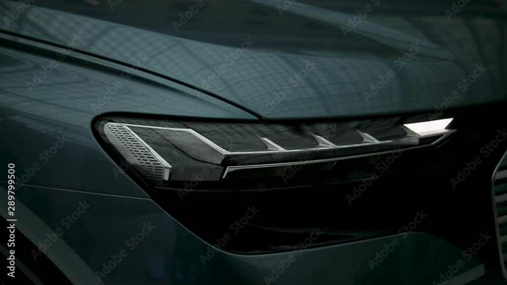 Headlight car of the future. Led car headlight. Stock Video | Adobe Stock
