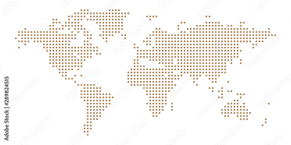 Dotted world map,map template for web site pattern, infographics. Globe ...
