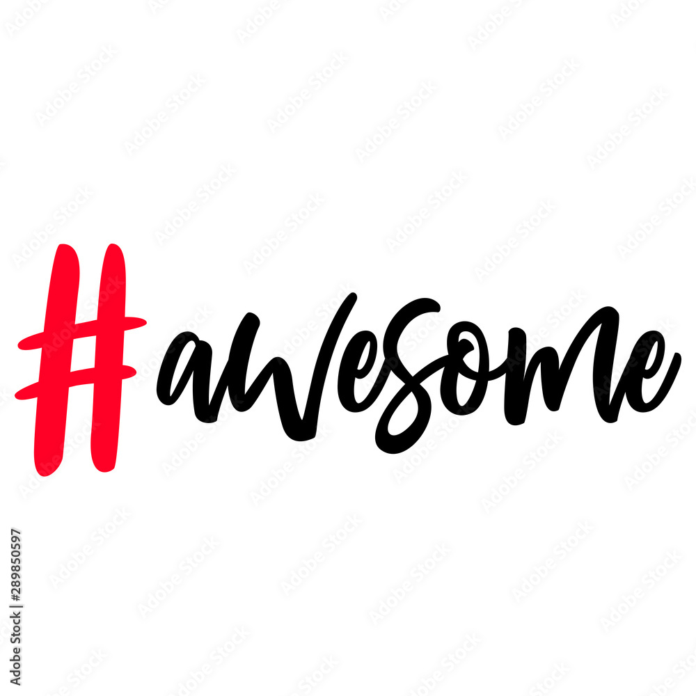 awesome hashtag sign icon vector. awesome sign hashtag symbol. awesome ...