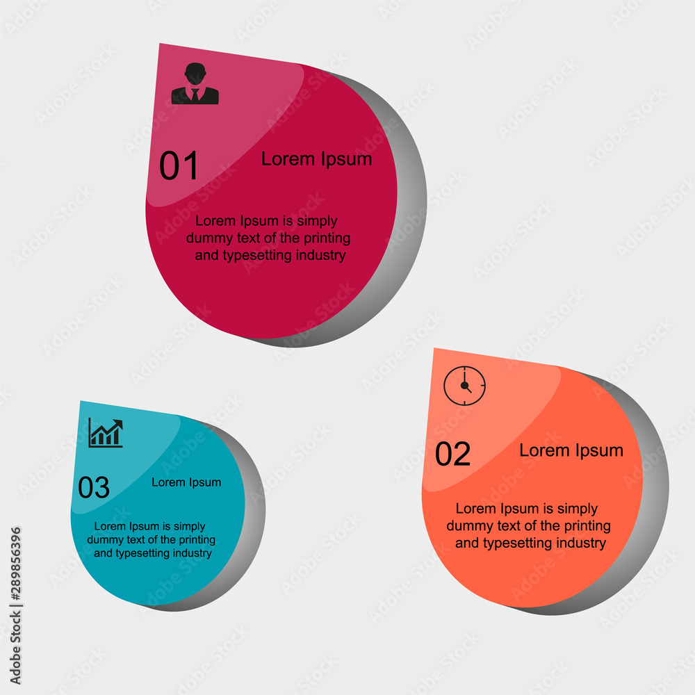 Business data visualization, infographics. Scheme of the process of ...