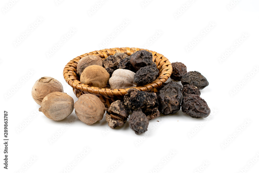 triphala ayurvedic medicinal plant comprise of organic chebulic ...