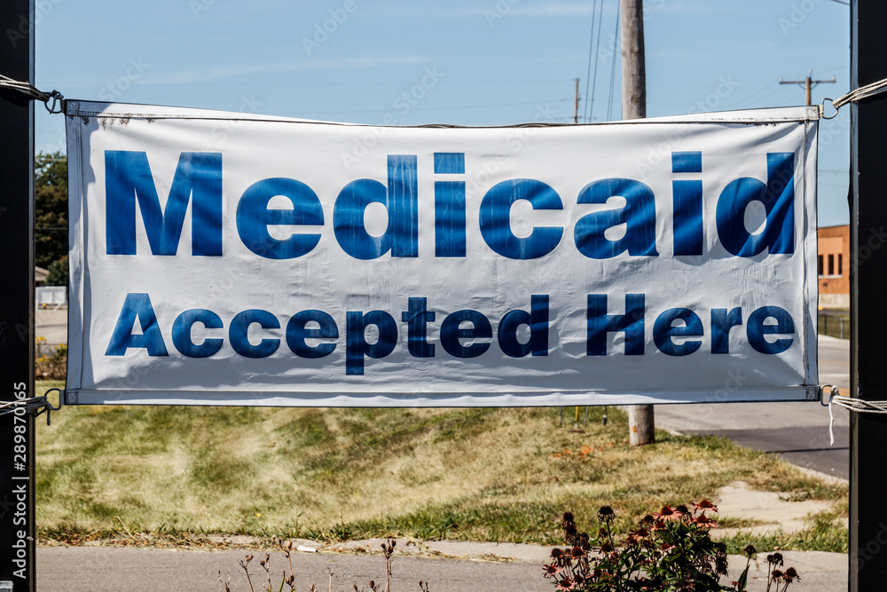 Medicaid Accepted Here sign. Medicaid is a federal and state program ...