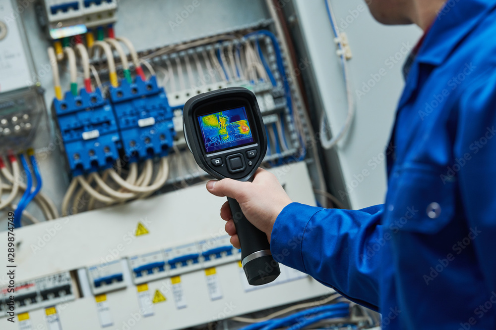 thermal imaging inspection of electrical equipment Stock Photo | Adobe ...