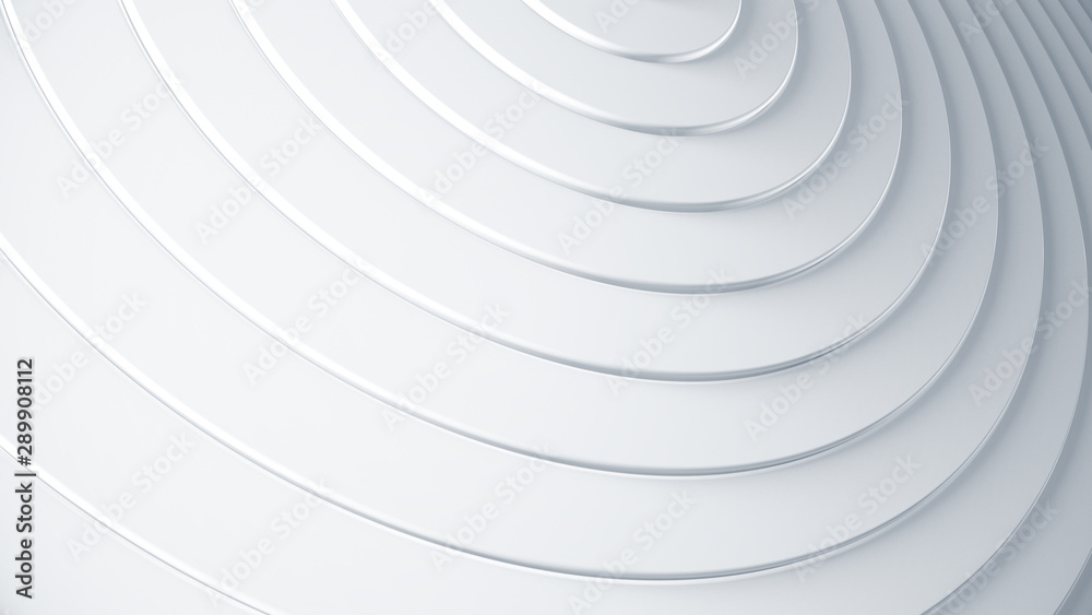 Bright and clean abstract background. 3d circles render illustration ...