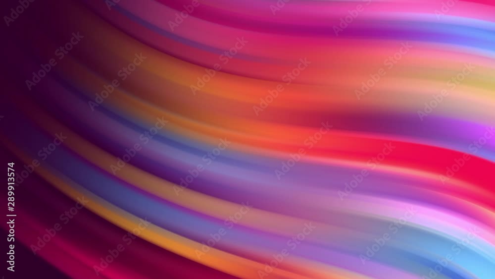 Gradient of rainbow colors are cyclically shifting in loop. It is 4k ...