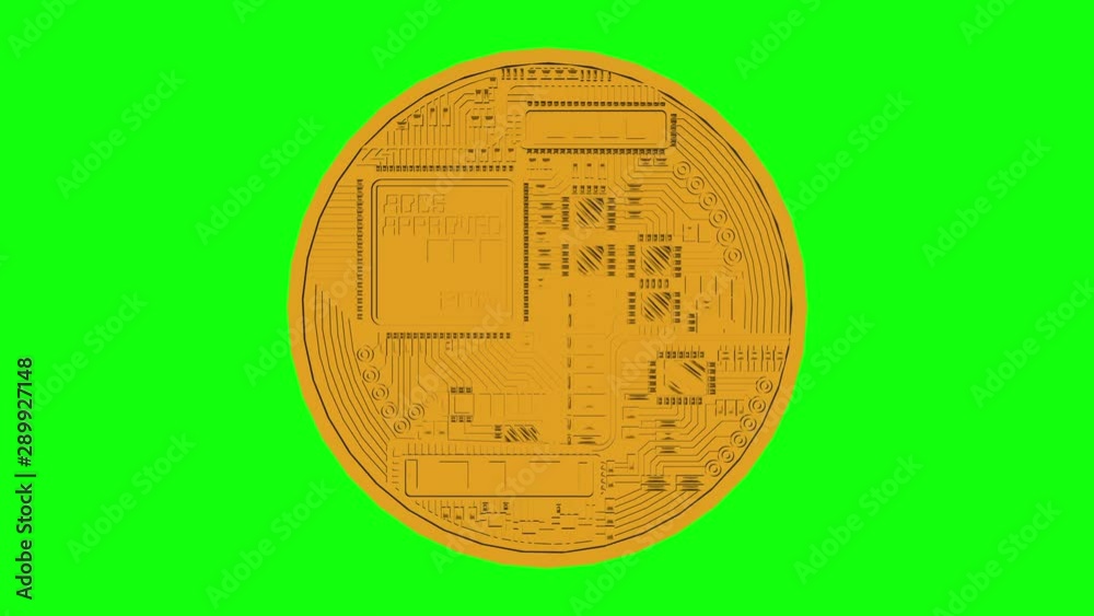 8 intro animations of a 3d golden bitcoin.Concepts of digtal currency ...