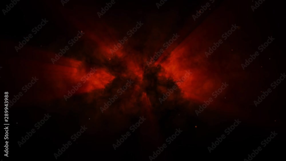 Red Volume Light Smoke Background 4K Loop animated smoke with red ...