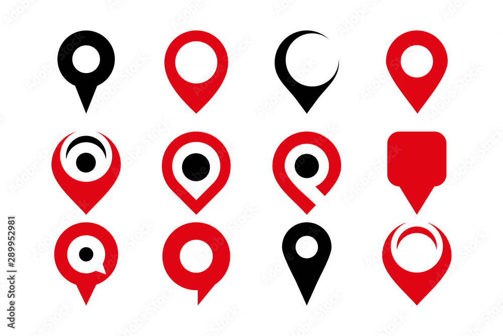 point logo icon vector set Stock Vector | Adobe Stock