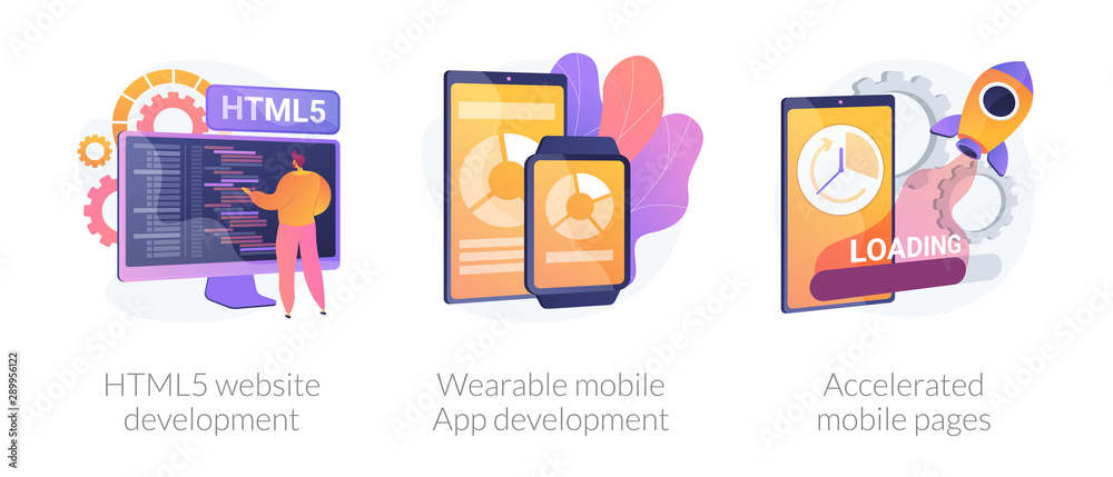 Vecteur Stock Web programming language, smart tech, app optimization ... Vecteur Stock Web programming language, smart tech, app optimization ...