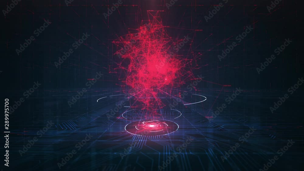 Evil Artificial intelligence (AI) concept. Stock Video | Adobe Stock