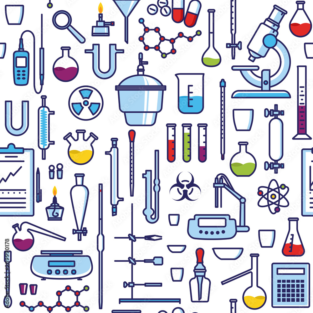 Laboratory Vector Wallpaper