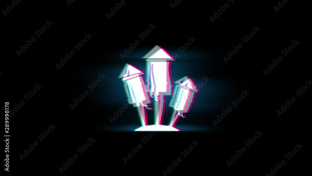 Flying firecracker, light explosion, explosive, fireworks Symbol on ...