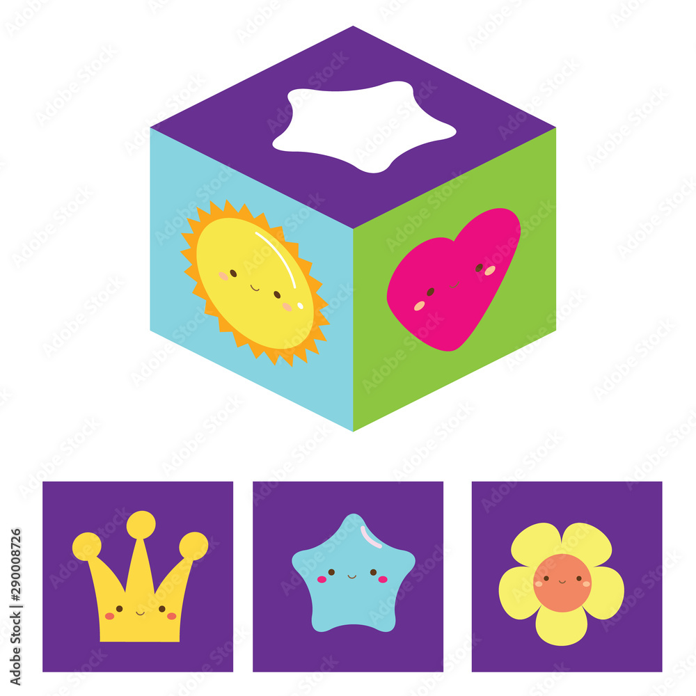 Matching children educational game. Match picture and silhouettes on ...