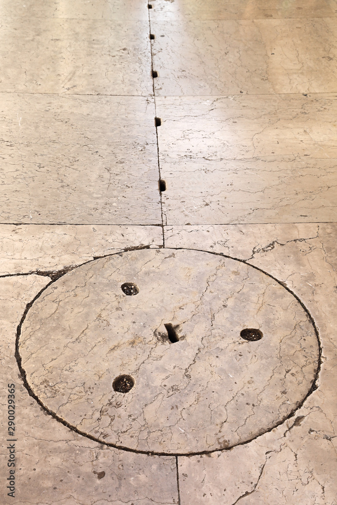 Roman architectural details, old method of rainwater drains built into ...