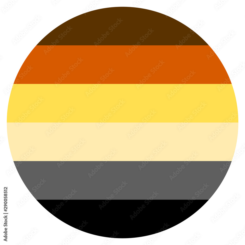 LGBT Flag, round shape icon on white background Stock Vector | Adobe Stock